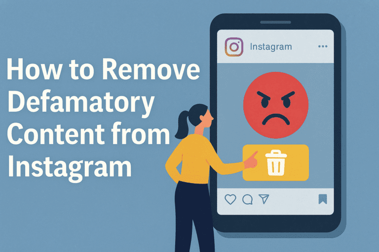 How to Remove Defamatory Content from Instagram: Step-by-Step Legal Guide