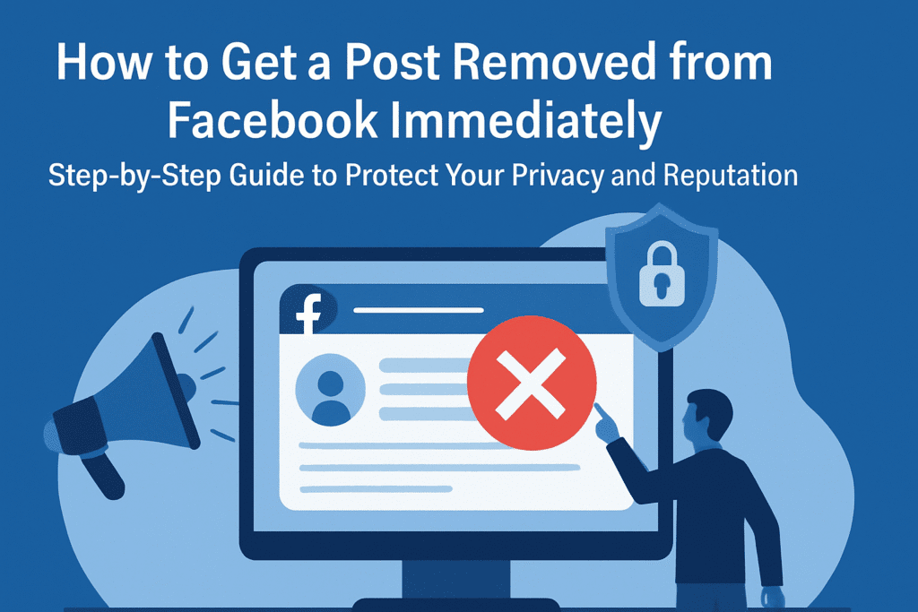 How to Get a Post Removed from Facebook Immediately | Defamation Defenders