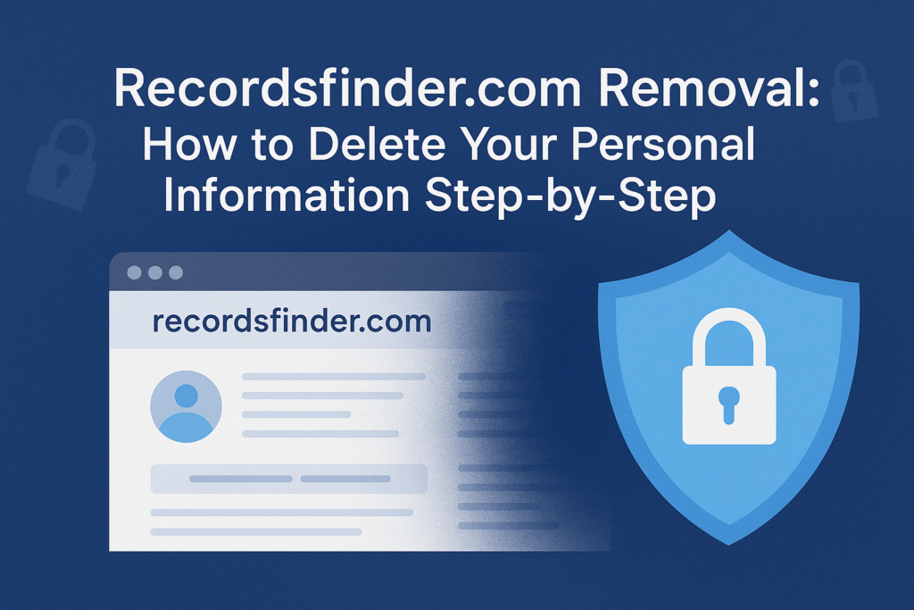 Recordsfinder.com Removal | Delete Personal Information Step-by-Step