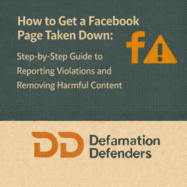 How to Get a Facebook Page Taken Down: Step-by-Step Guide to Reporting ...
